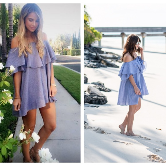 MLM | Dresses | Mlm Nwt Maison Mini Dress Arctic Blue | Poshmark